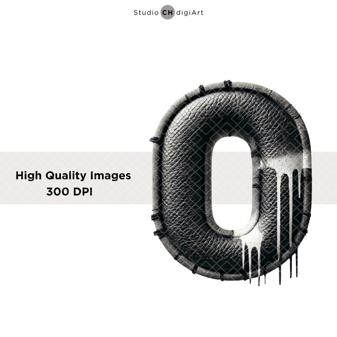 Black and White Graffiti Alphabet Letters & Numbers, Leather Alphabet ...