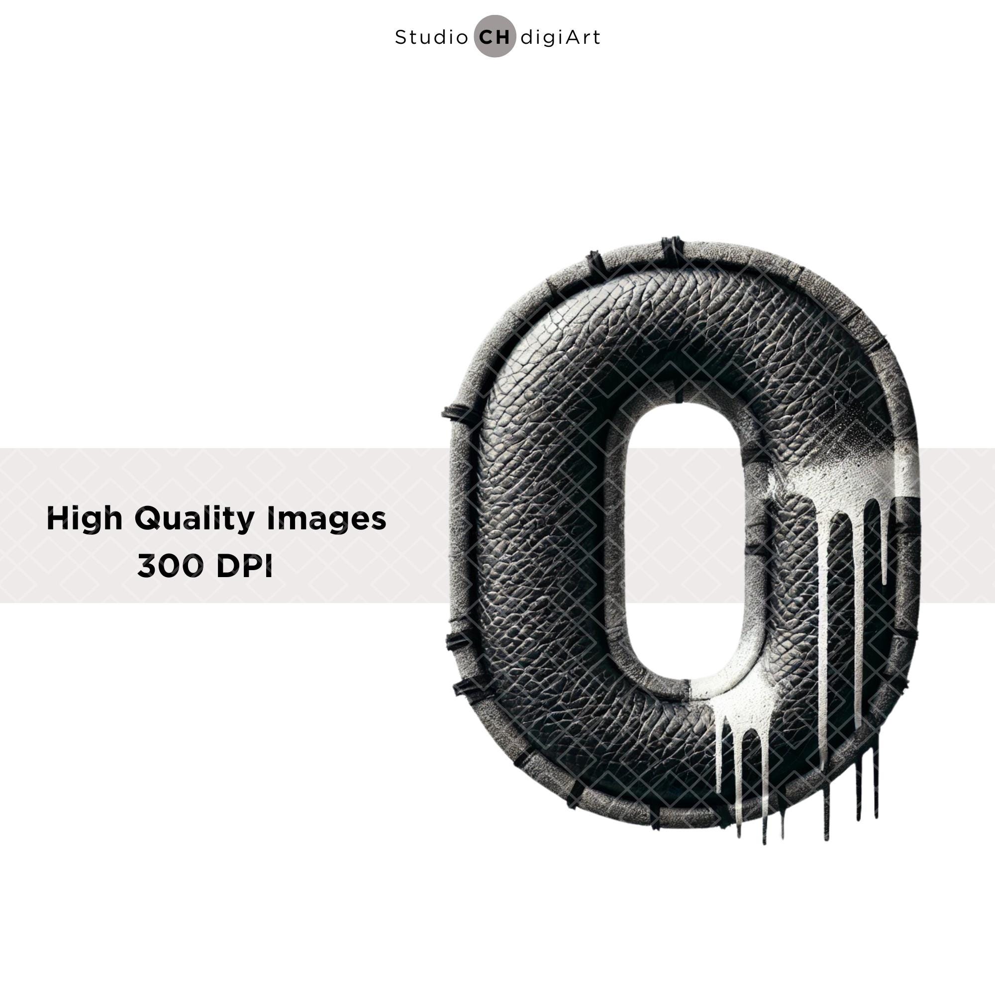 Black and White Graffiti Alphabet Letters & Numbers, Leather Alphabet ...