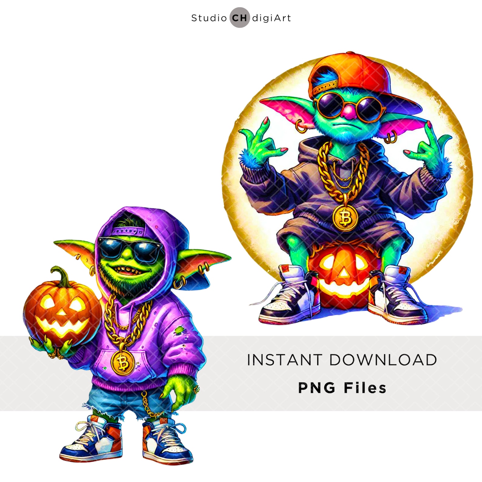 Hip Hop Goblin Clipart, 24 Halloween PNG, Goblin Graphics, Halloween ...
