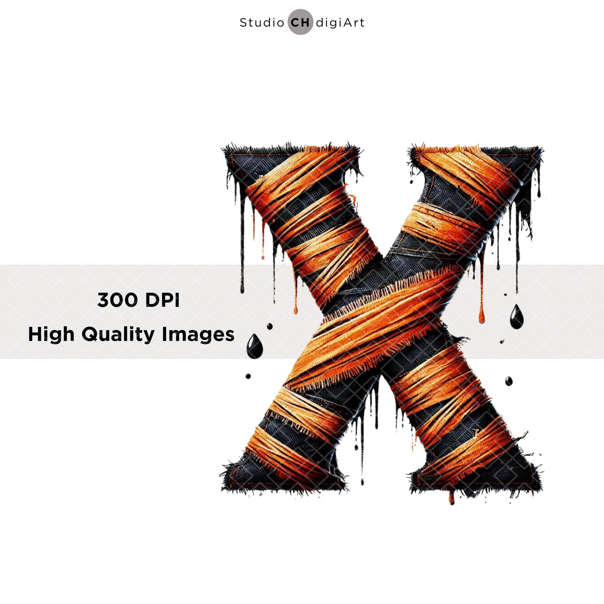 Mummy Halloween Alphabet Letters & Numbers, 3D Halloween Font, Black ...