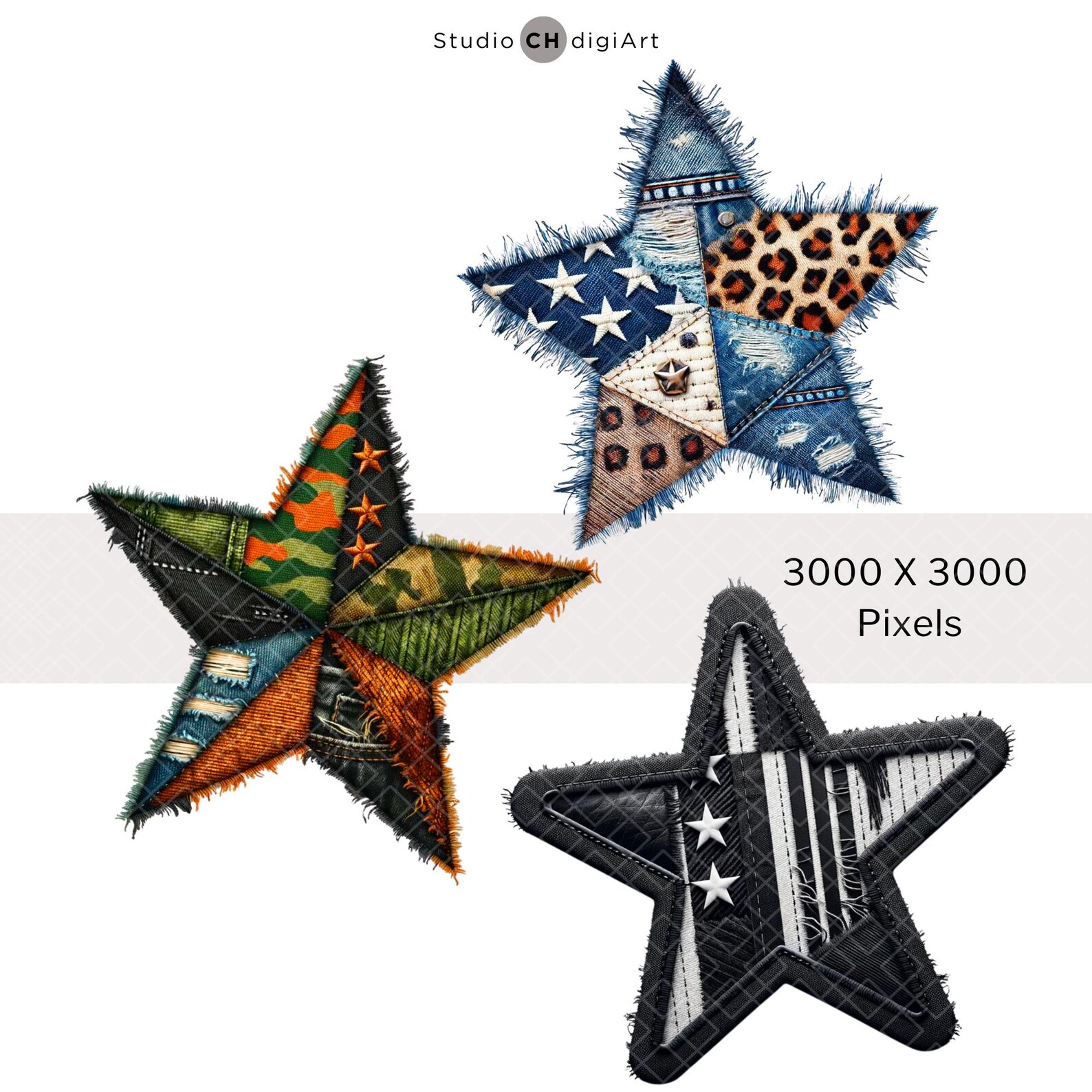 3D Star PNG, Star Clipart, Graffiti Star Clipart, Denim Star, Golden ...