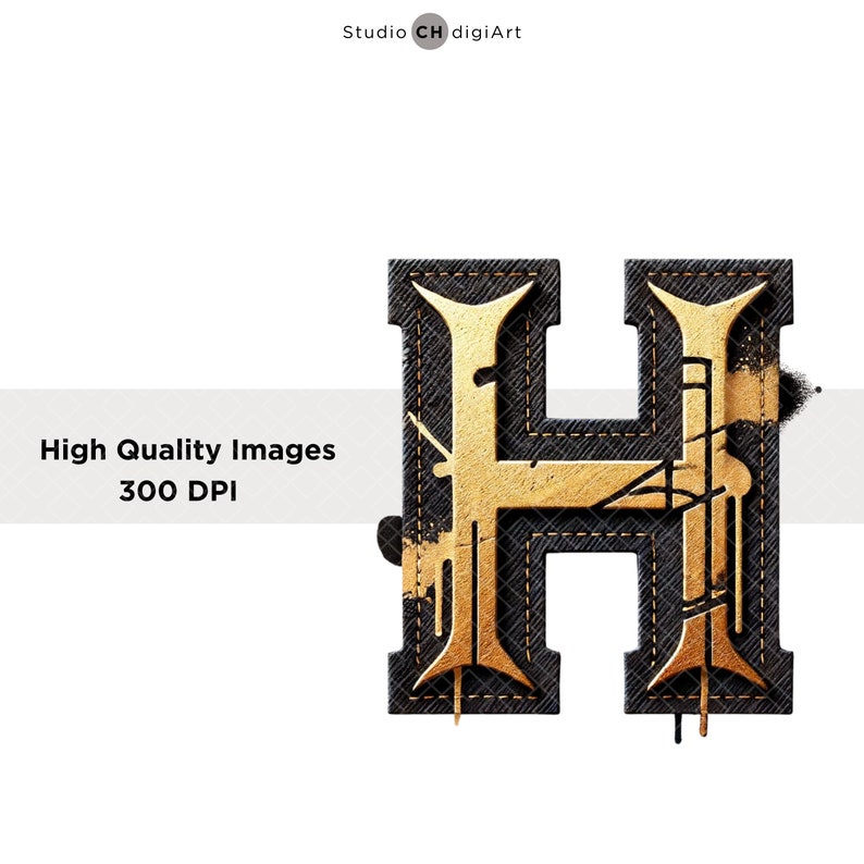 Gold Graffiti Alphabet Letters & Numbers, Gold Font, Graffiti Letters ...