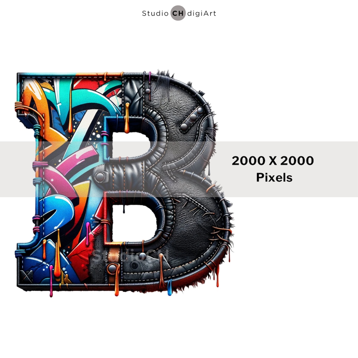 Graffiti Alphabet Letters & Numbers, Leather Alphabet PNG, Urban ...