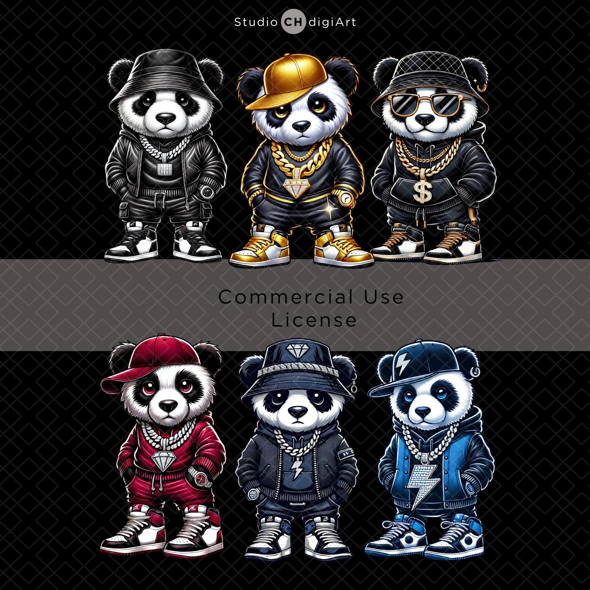 3D Hip Hop Panda Clipart, Panda PNG, 3D Teddy Bear, Hip Hop Bear PNG ...