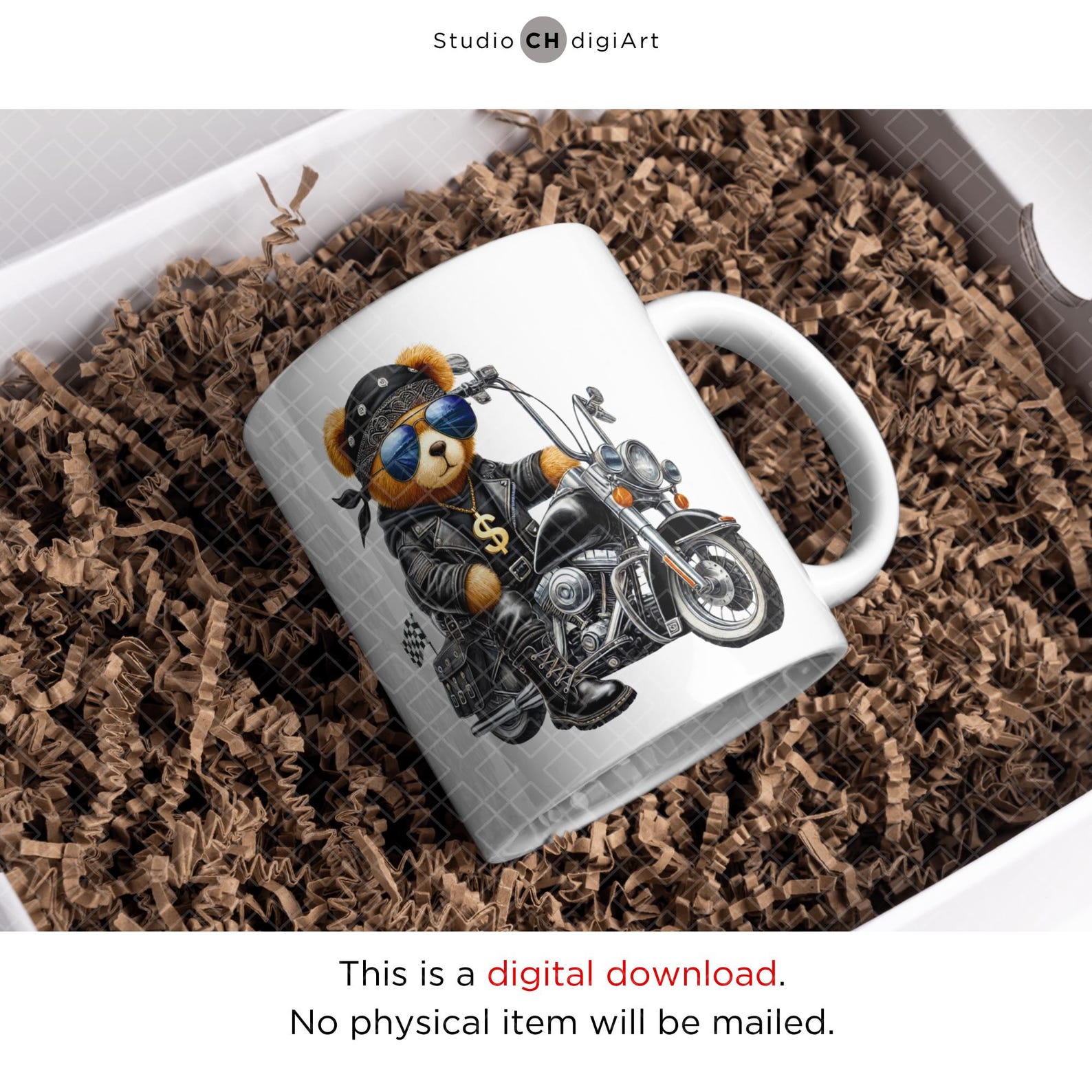 Hip Hop Biker Bear Clipart, Motorbike Pngs, 3D Teddy Bear Motorcycle ...