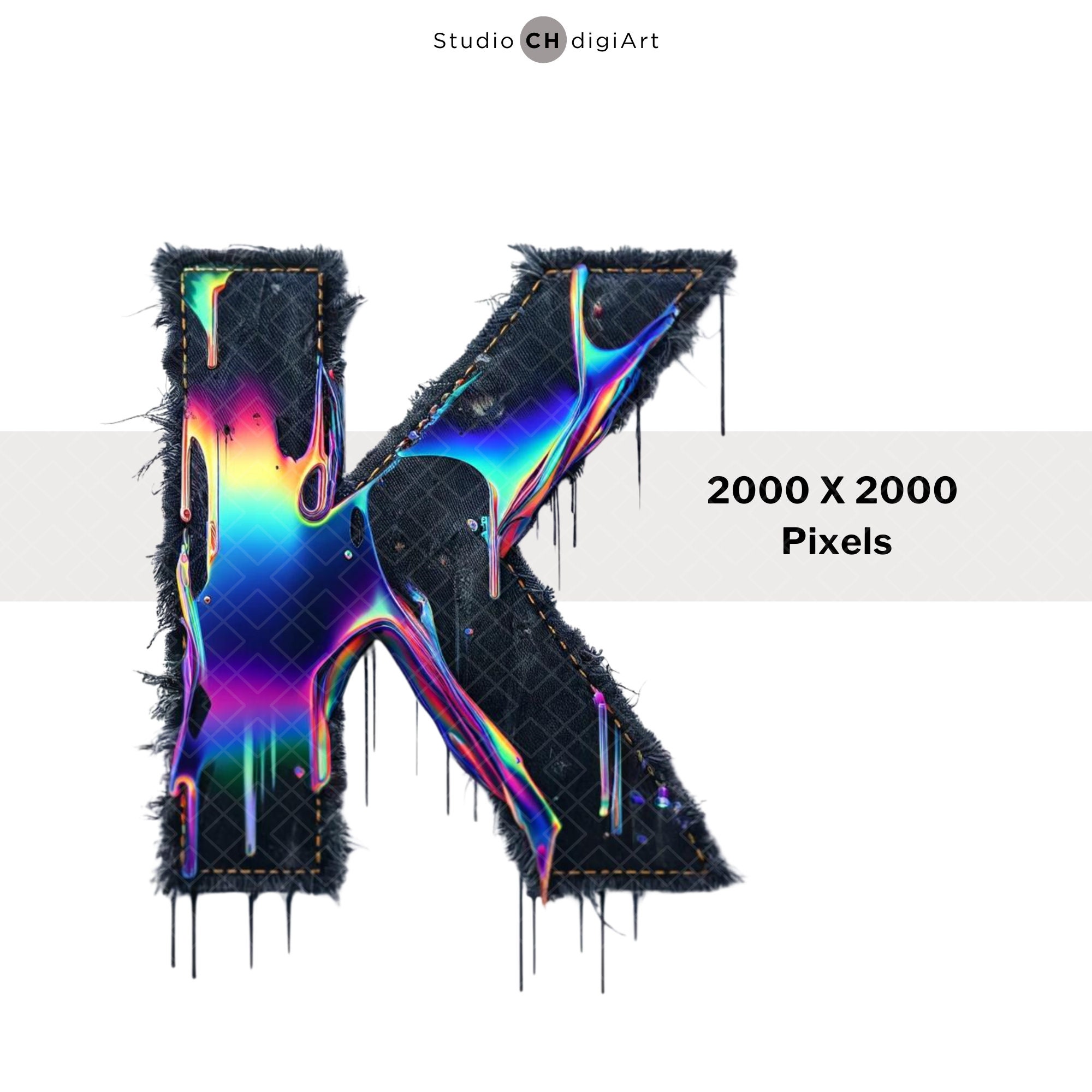 Holographic Alphabet Letters & Numbers, 3D Graffiti Font, Hologram ...