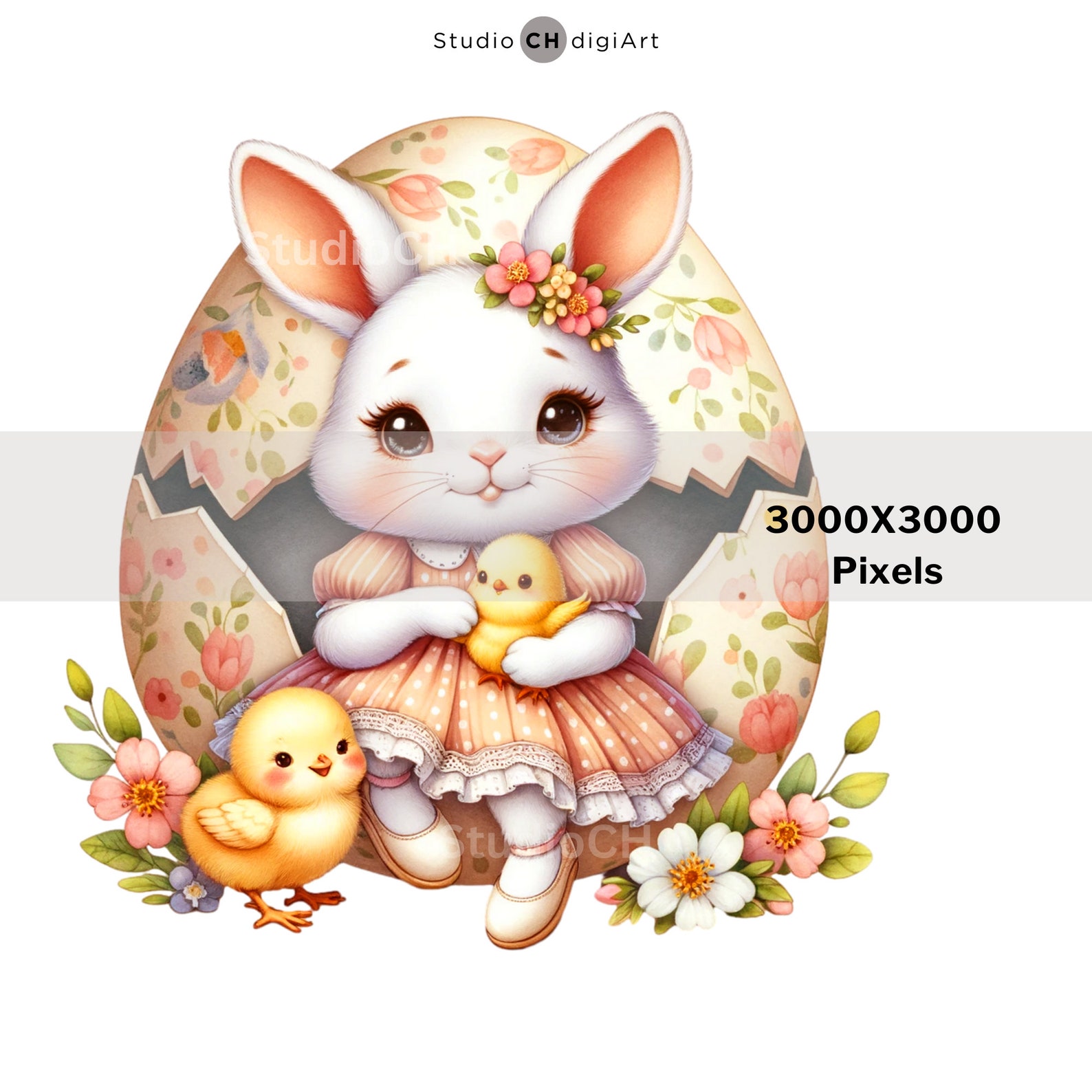 Vintage Easter Clipart, 15 High Quality PNG, Easter Clipart,easter Png ...