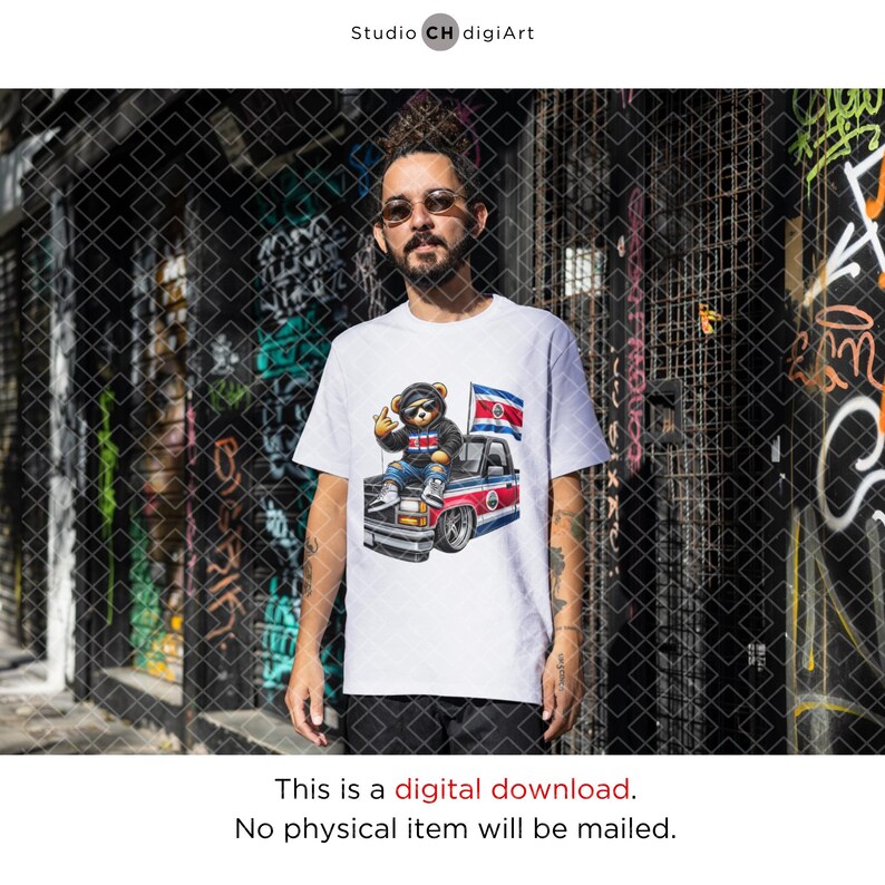 Hip Hop Costa Rica Bear Clipart, 3D Teddy Bear PNG, Costa Rica Clipart ...