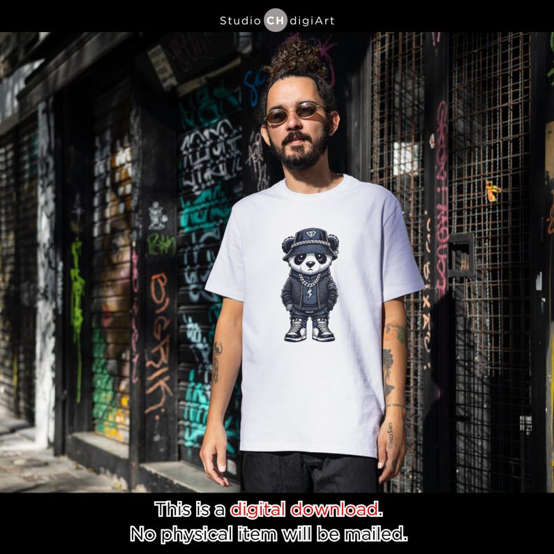 3D Hip Hop Panda Clipart, Panda PNG, 3D Teddy Bear, Hip Hop Bear PNG ...