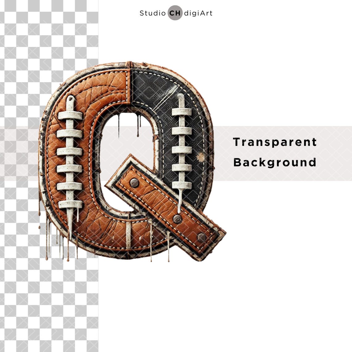 American Football Alphabet PNG, 3D Football Font, Football Letter ...