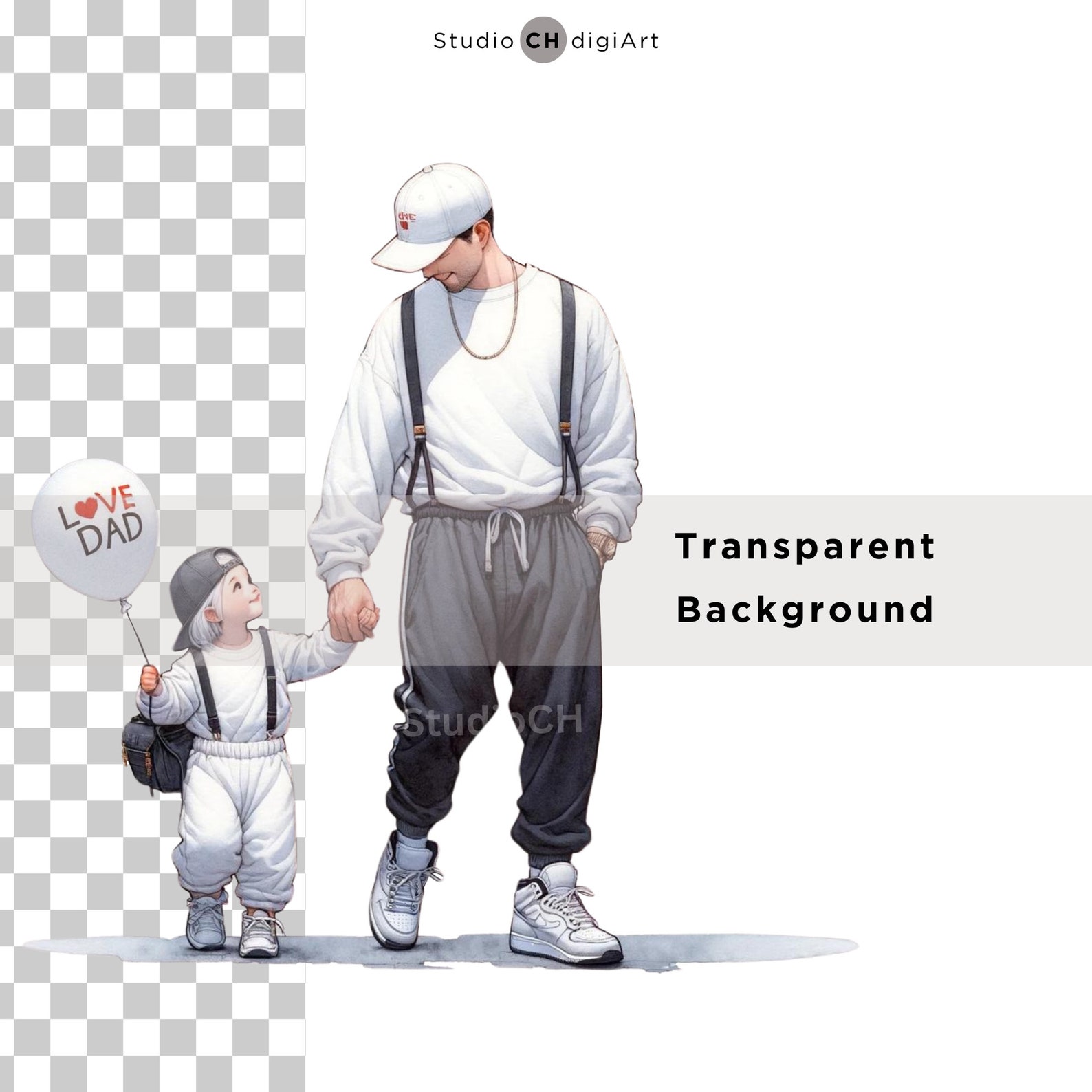 Father's Day Clipart, Dad and Daughter PNG, 15 Fatherhood PNG, Daddy ...