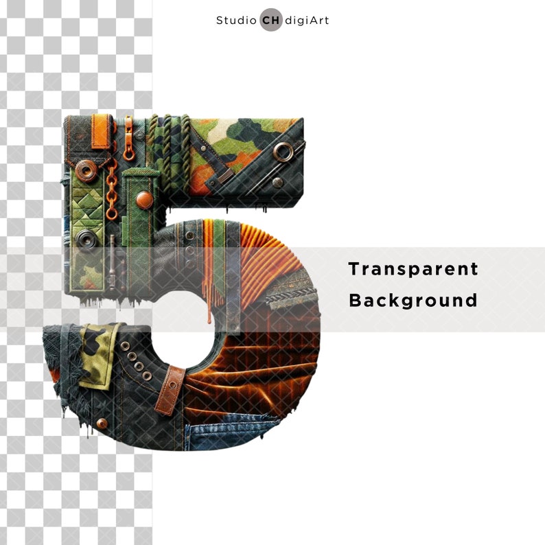 Military Alphabet Letters & Numbers, Orange Camouflage Letter ...