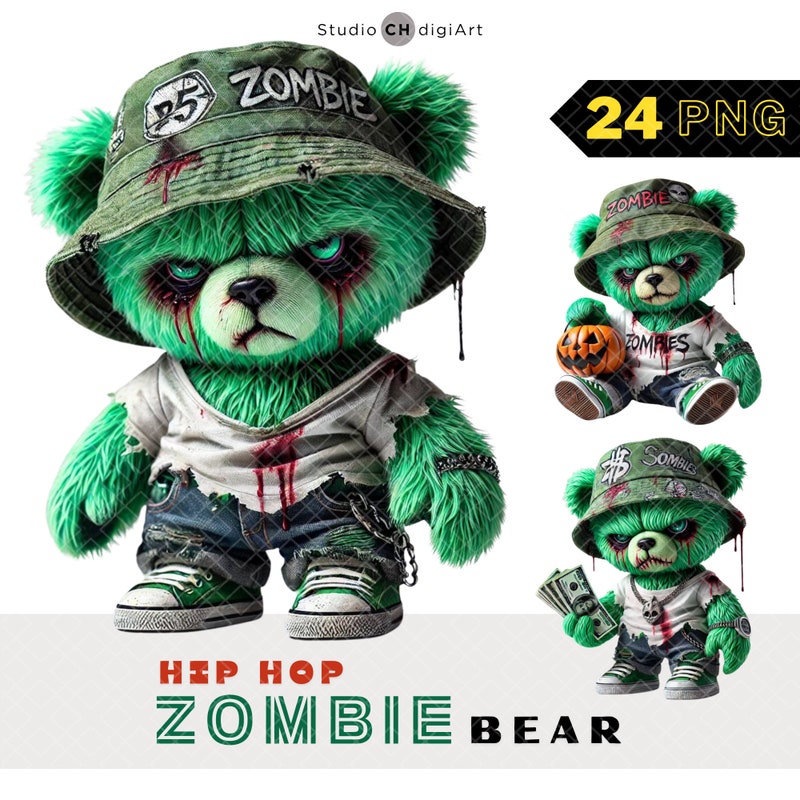 Zombie Bear - Etsy