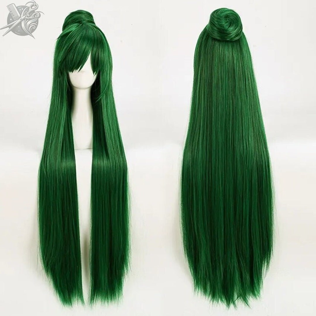Anime, Cosplay, Sailor Pluto, Wig, Detachable Bun, Heat Resistant, for ...