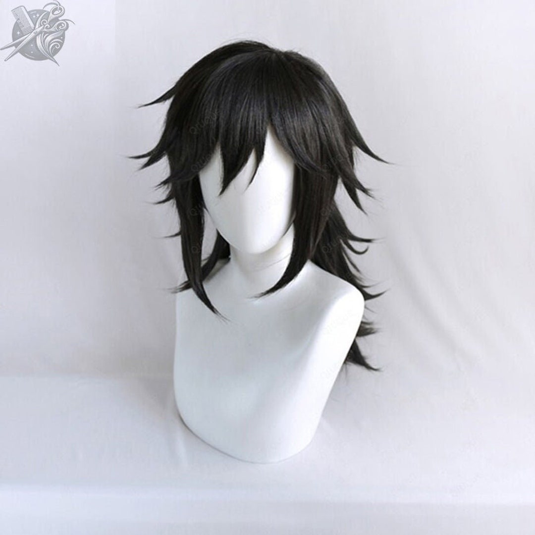 Cosplay Anime Wig, Giyu Tomioka, Sleek Design, High Quality, for ...