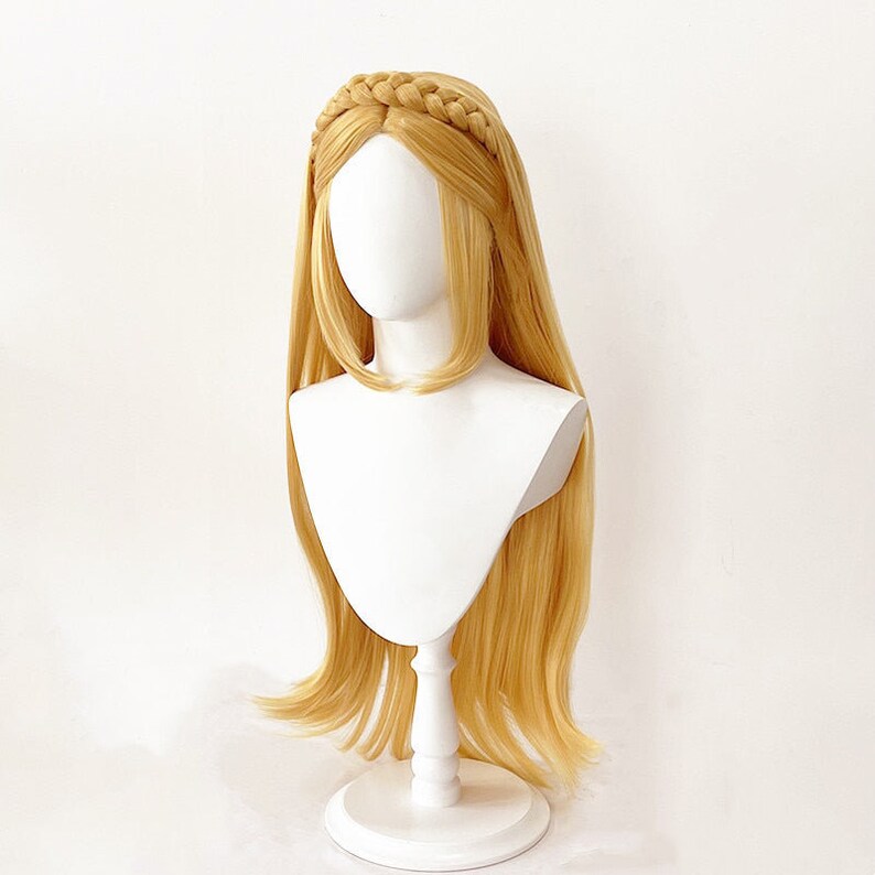 Game, Cosplay Wig, Princess Zelda, Golden Blonde, Braided, for Cosplay ...