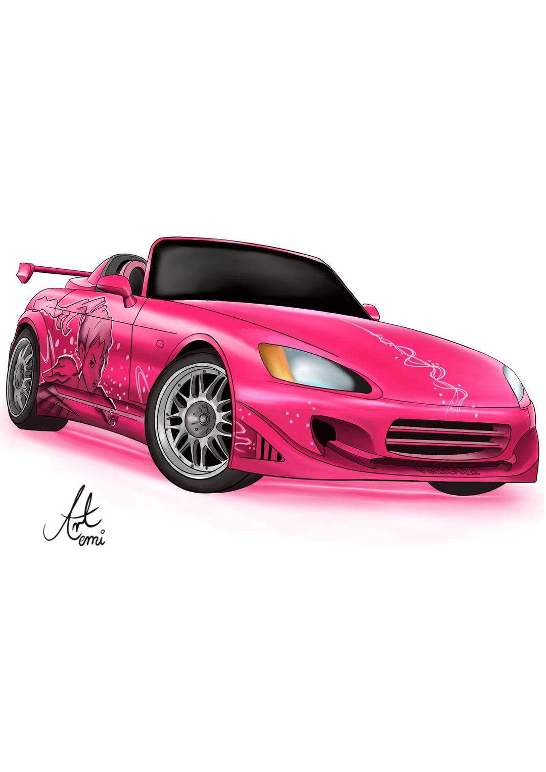 Honda S2000, Downloadable Illustration, PNG, 3508 X 4960px (A3) - Etsy