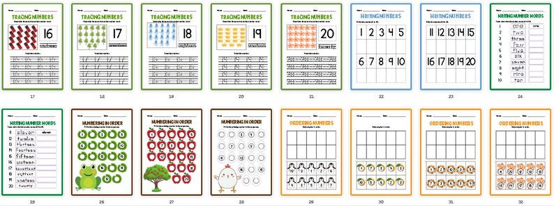 Preschool Pre-k / Kindergarten Math Busy Book 44 Pages Printable ...