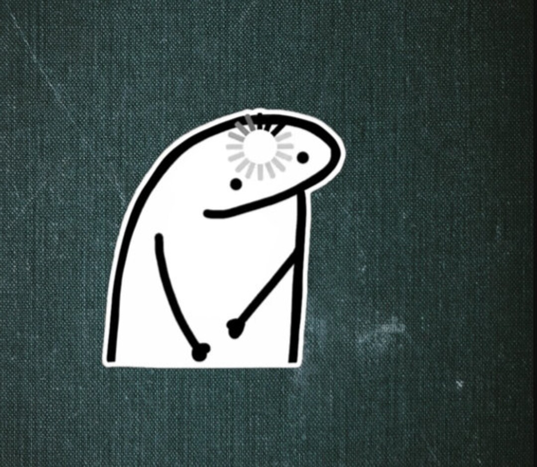 Brain Processing Sticker, Meme Sticker, Funny Sticker, Brain Sticker ...