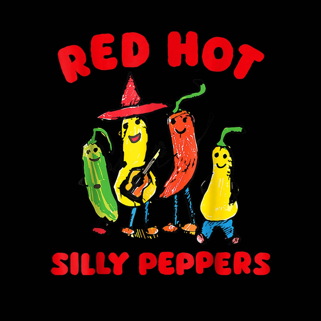 Red Hot Silly Peppers PNG File - Etsy
