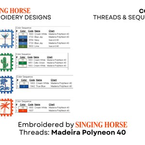 Postage Stamps Embroidery Design - 2 Sizes - Cool Travel Postage Stamp ...