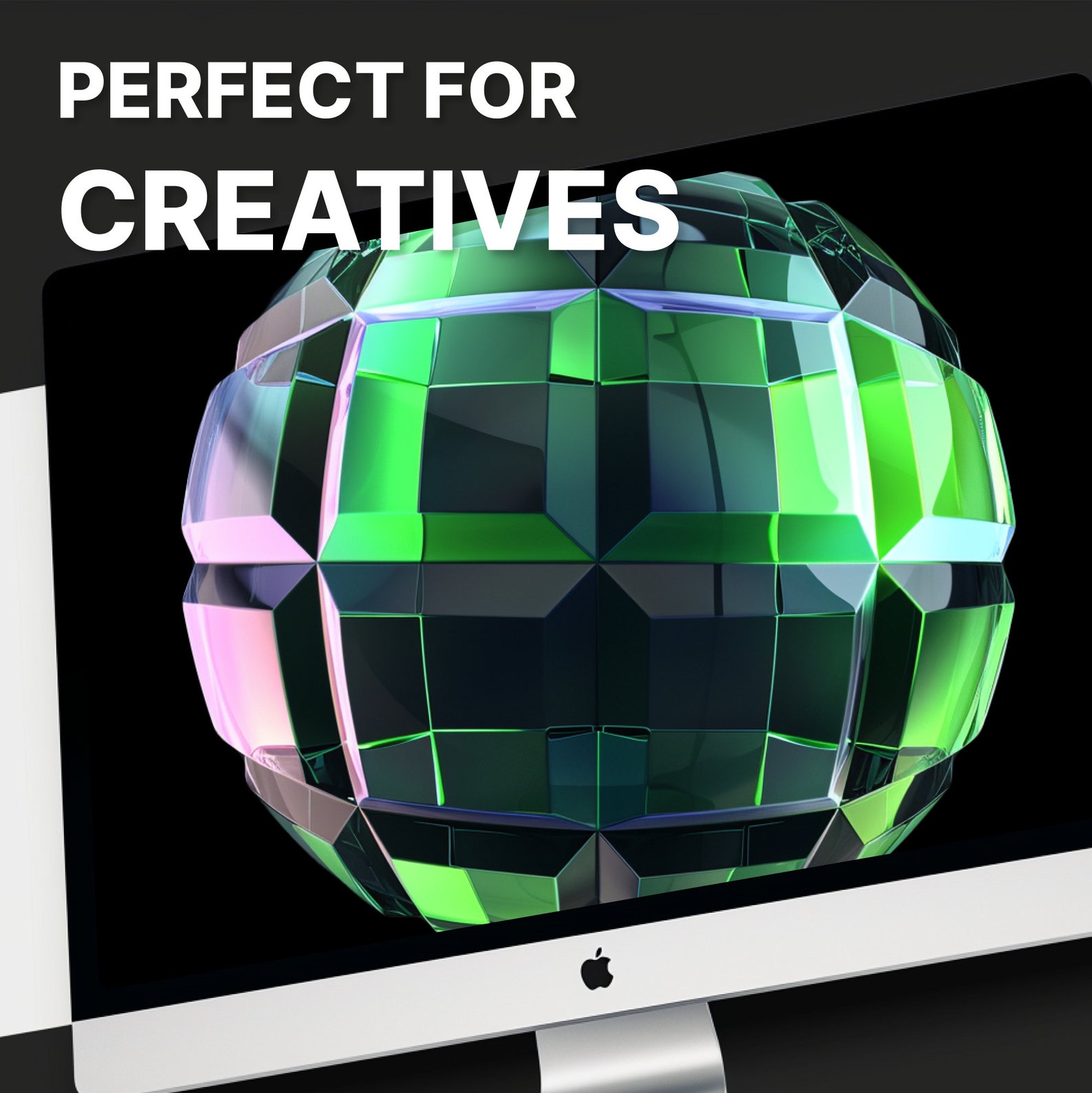 3D PNG Design Elements, Green and Black Shapes for Web Design Presentations, Modern 3D Graphics ...