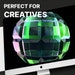 3D PNG Design Elements, Green and Black Shapes for Web Design Presentations, Modern 3D Graphics ...