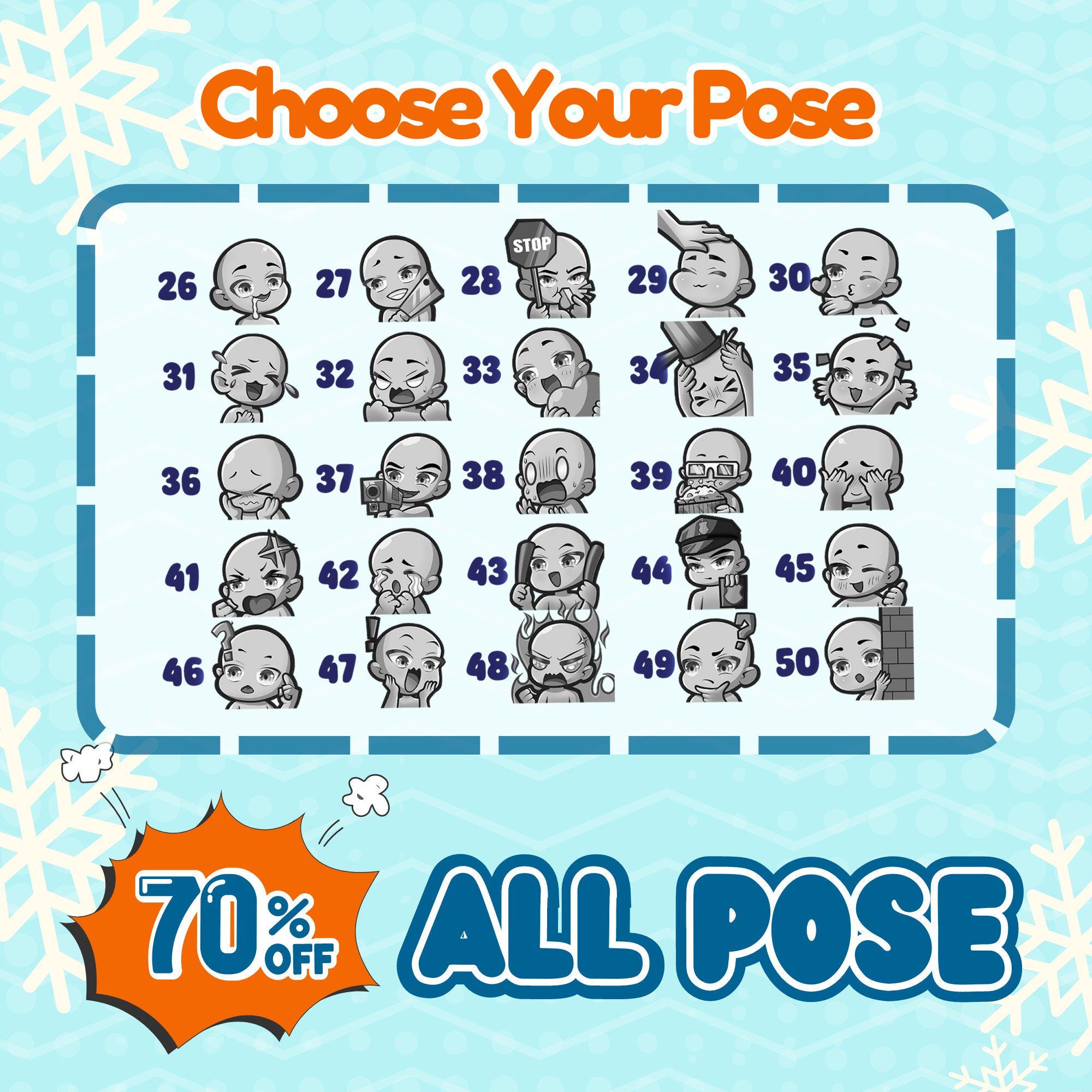 Custom Twitch Emotes, Vtuber Emotes, Kick Emotes, Sub Emote, Anime ...