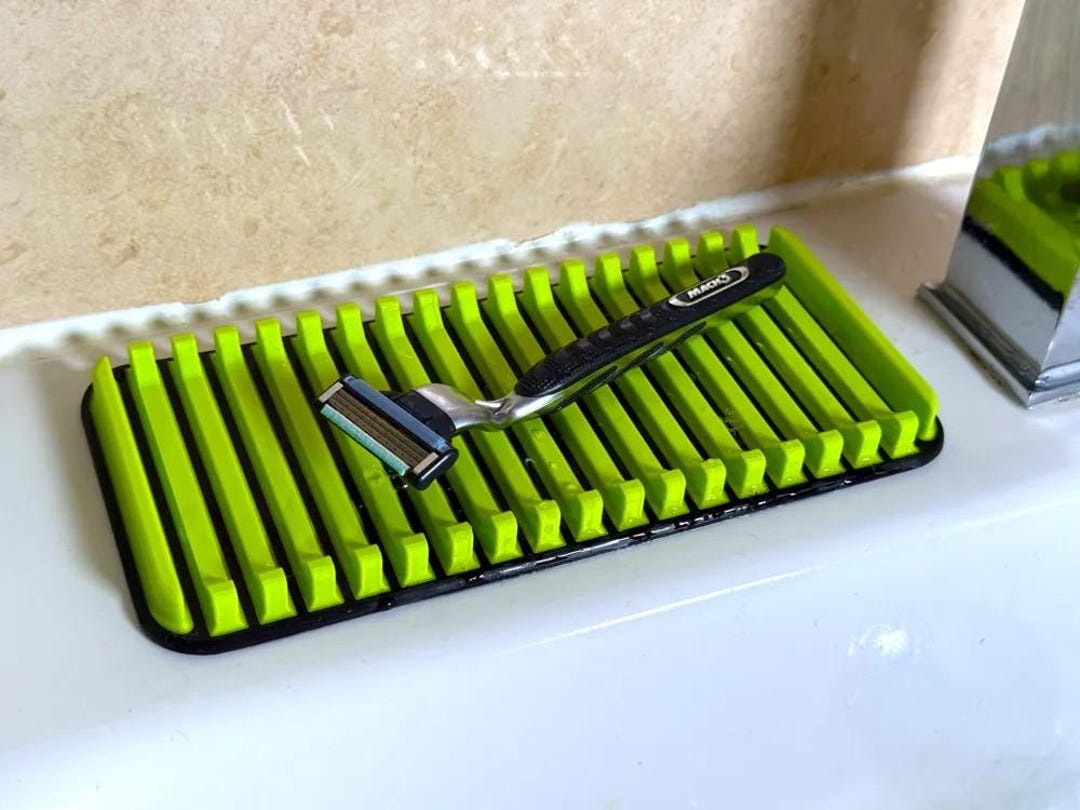 Ridge Tray - Catchall - Self-draining-soap-tray-shaving-tray-bathroom ...