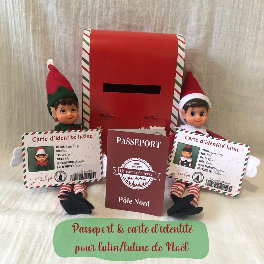 Elf Passport Elf ID Card Christmas Elf Prank Elf Elf Christmas Editable ...
