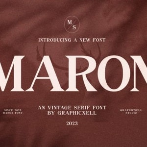 Maron Font, Script Font, Handwritten Font, Signature Font, Modern ...