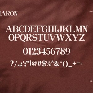 Maron Font, Script Font, Handwritten Font, Signature Font, Modern ...