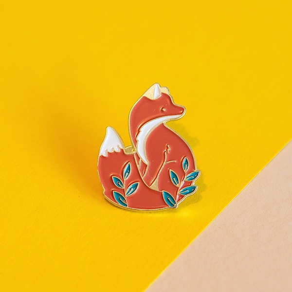 Fox Enamel Pin - Etsy