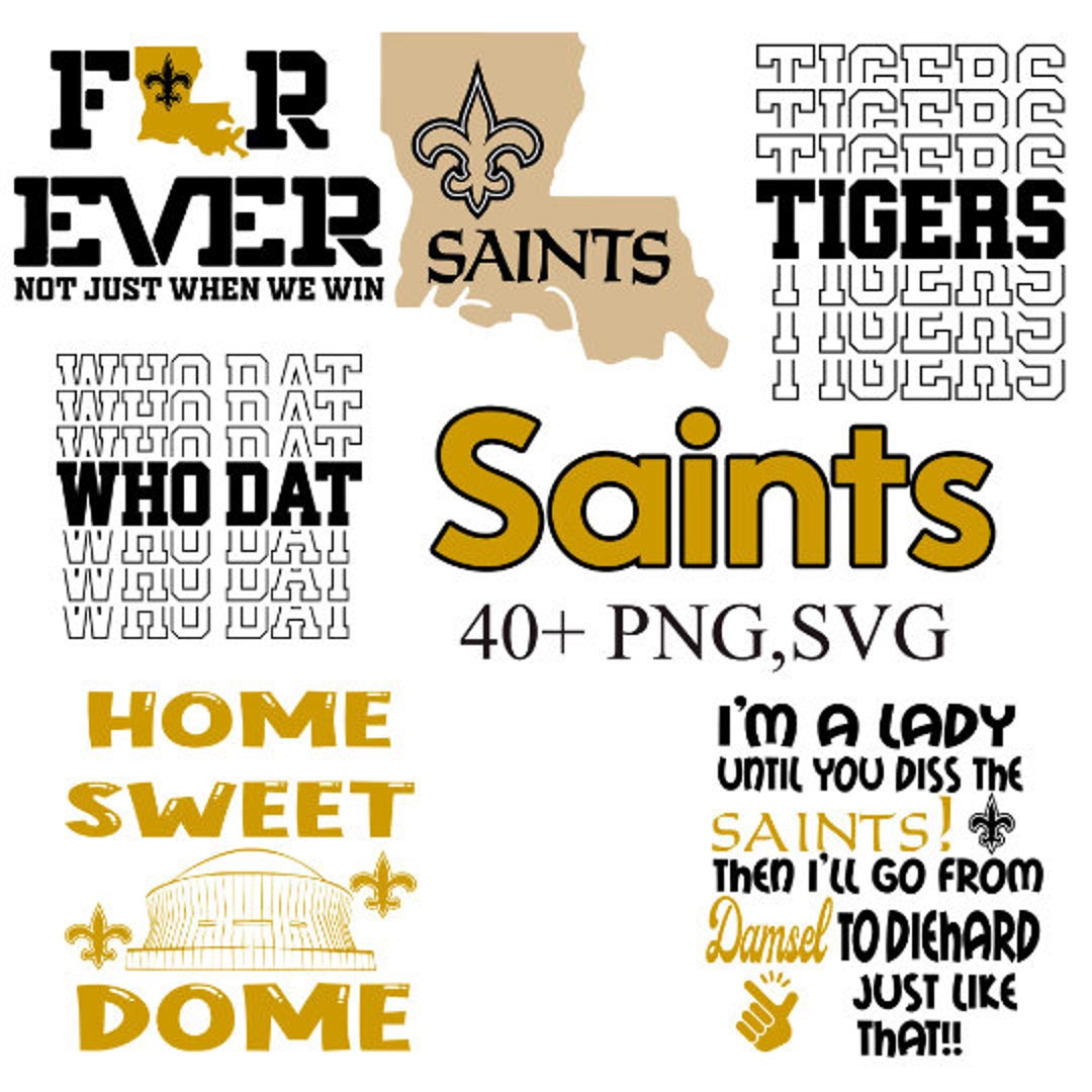 Saints Svg,saint Png,saints Fleur Svg, Saints Fleur Png, Commercial Use ...