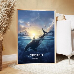 Lofoten Norway Poster | Exotic Travel Decor | Freediving Spot Ocean ...