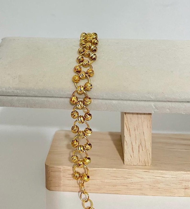 24K Gold Plated Arabic Bracelet Egyptian Traditional Jewelry Dubai Gold ...