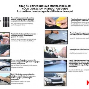 Bug Shield for Ford Transit Connect 2003-2008 Hood Deflector Guard ...