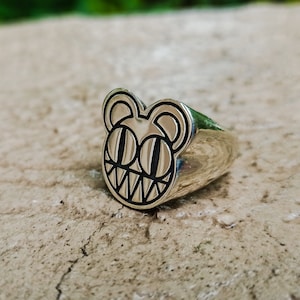 Radiohead 925 Sterling Silver Ring handmade exclusive Designs Music ...