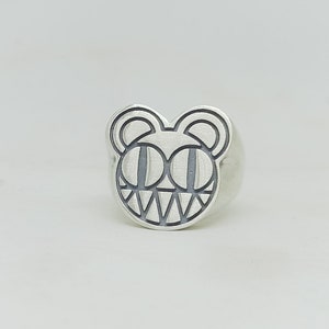 Radiohead 925 Sterling Silver Ring handmade exclusive Designs Music ...