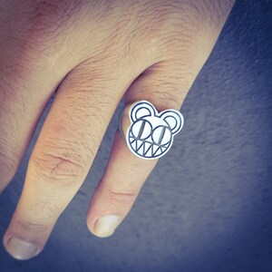 Radiohead 925 Sterling Silver Ring handmade exclusive Designs Music ...