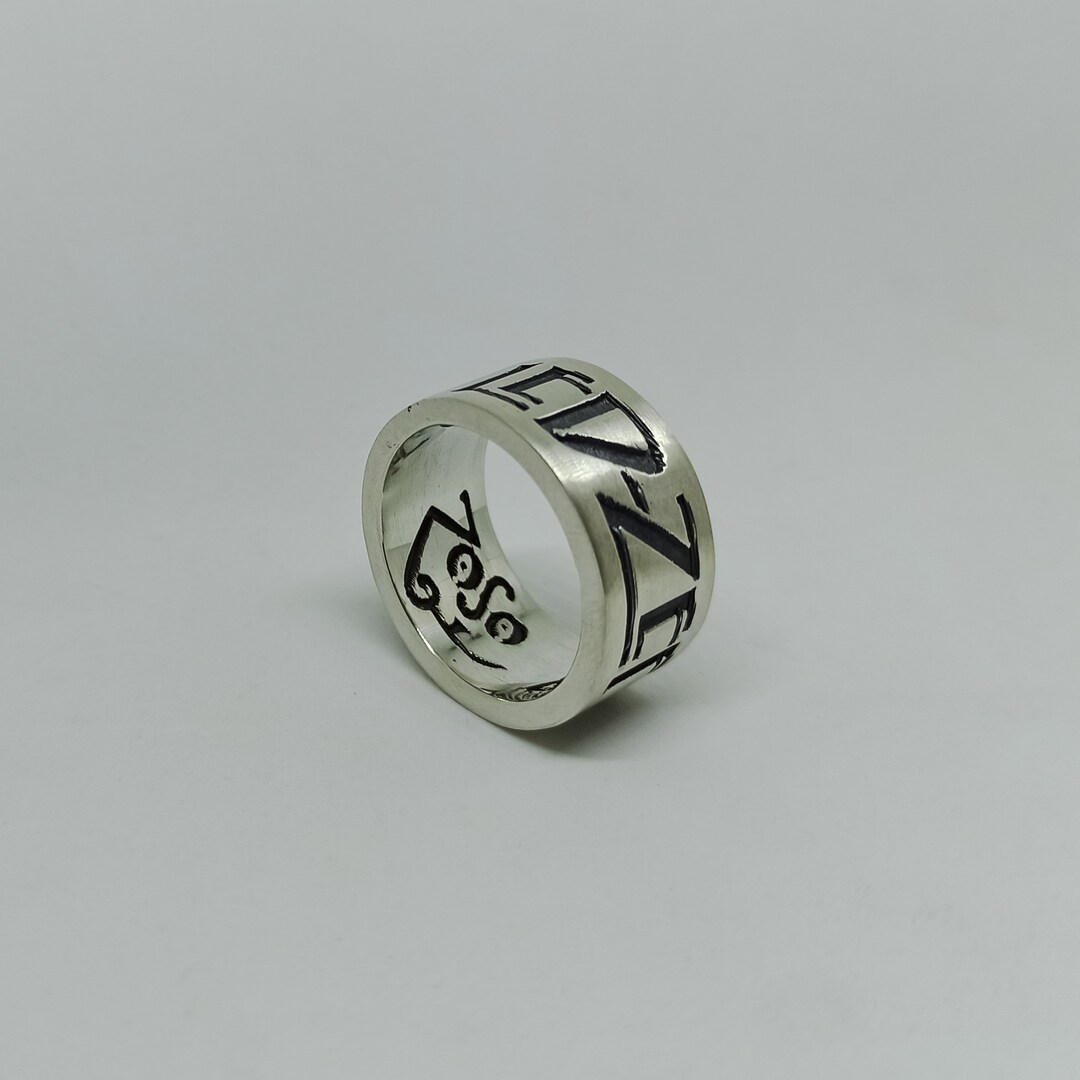 Led Zeppelin 925 Sterling Silver Ring - Etsy