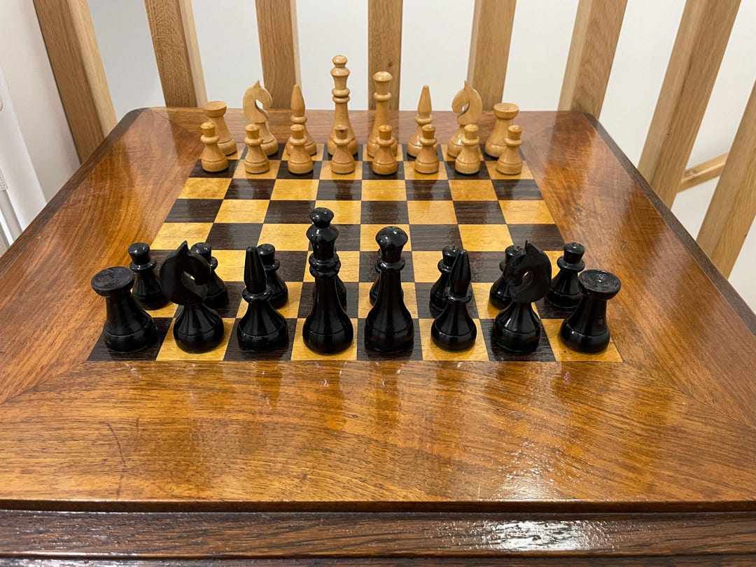 Rare 3rd Reich Bundesform Chess Set With 92 Mm King - Etsy