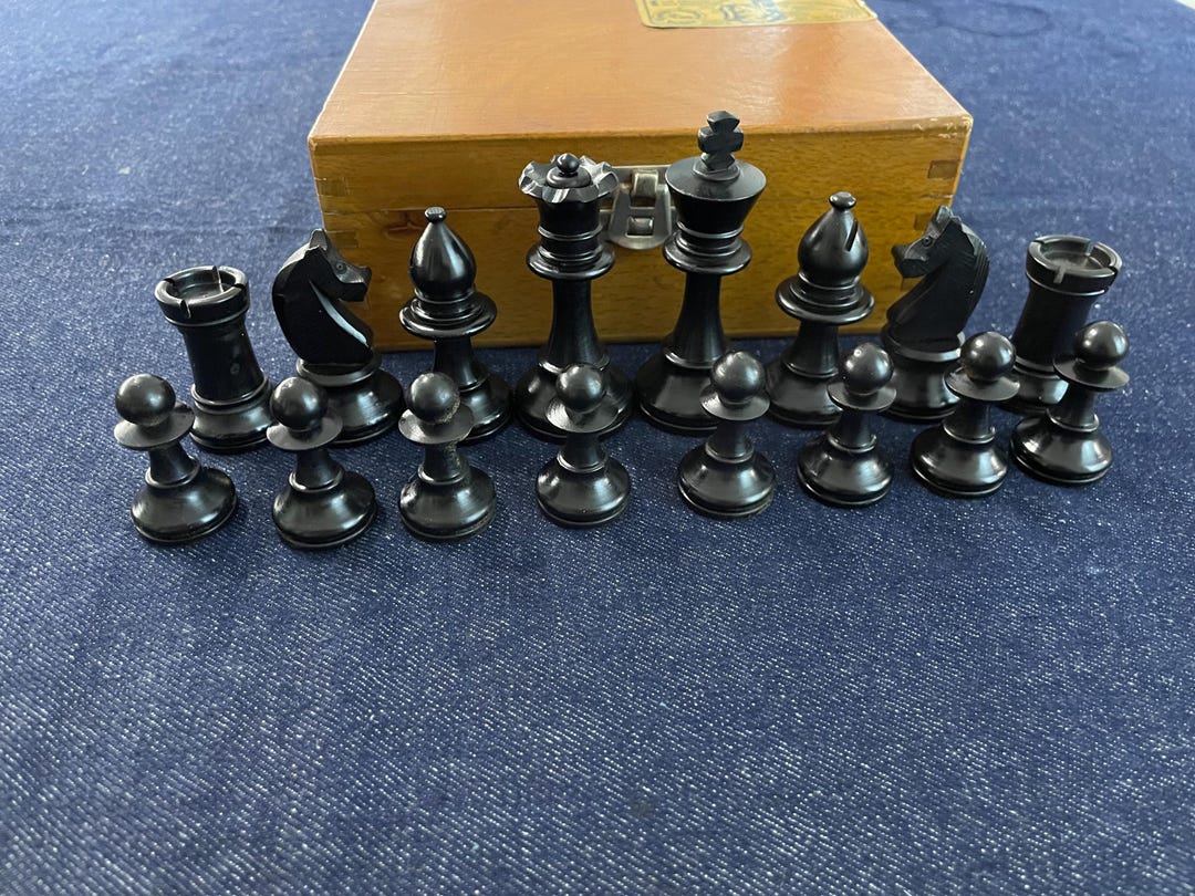 Vintage German Chess Set With KH of 85 Mm - Etsy