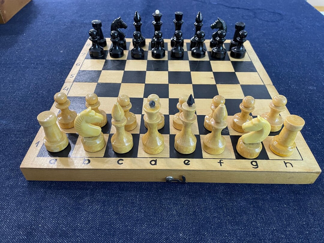 Vintage Soviet Chess Set From 1980's KH 70 Mm - Etsy