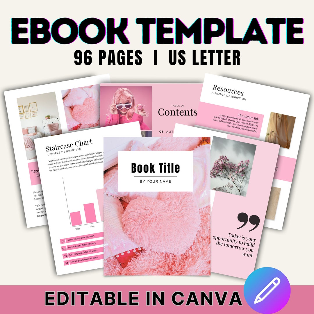 Pink Ebook Template Editable Canva, Coaching Workbook Template, Lead ...