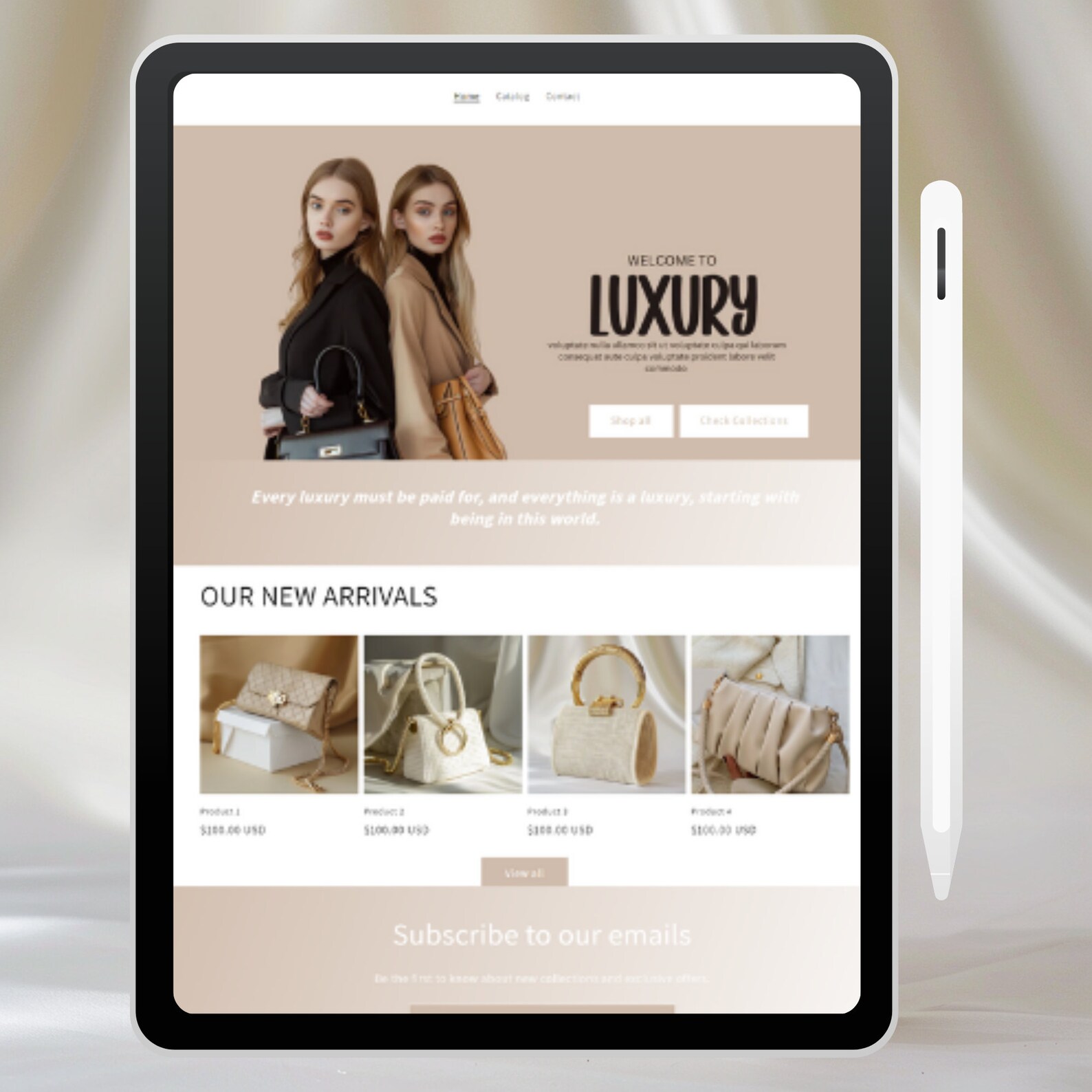 Shopify Theme for Bag Store,boutique Website,boutique Banner Shopify ...