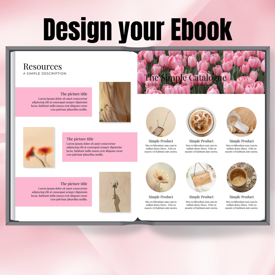 Pink Ebook Template Editable Canva, Coaching Workbook Template, Lead ...