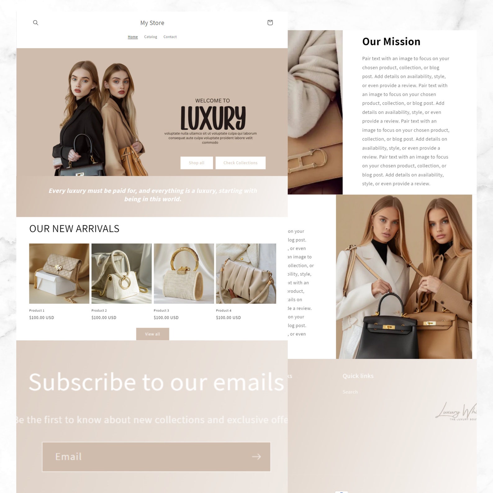 Shopify Theme for Bag Store,boutique Website,boutique Banner Shopify ...