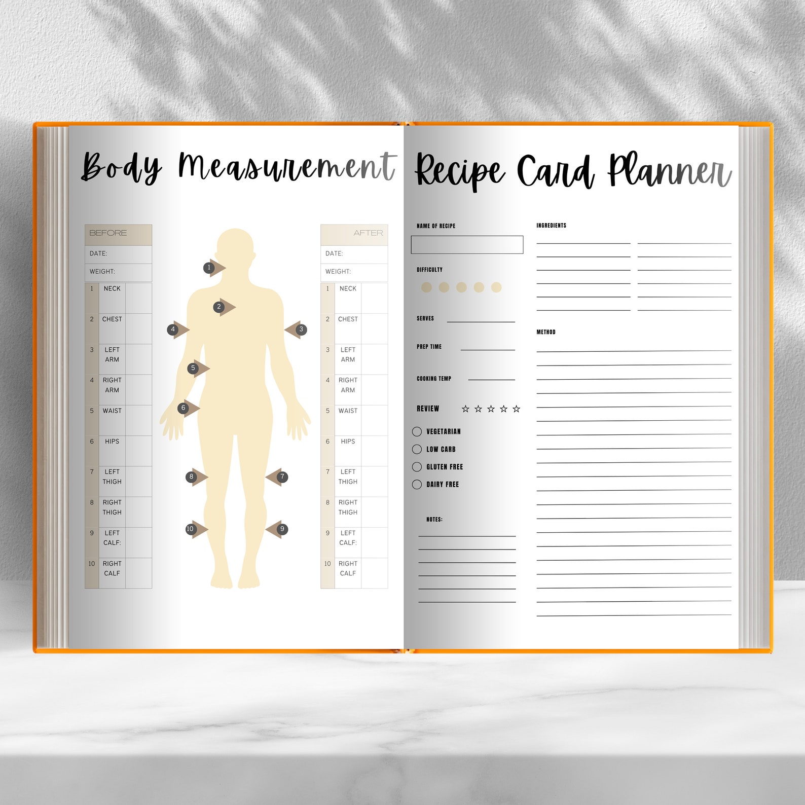 PLR Fitness Planner Template I Workout & Fitness Planner Journal I Plr ...