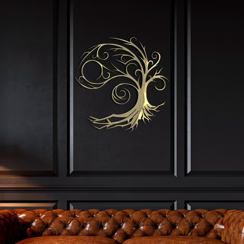 Metal Tree Branch Wall Art, Modern Indoor Outdoor Sculpture - Etsy